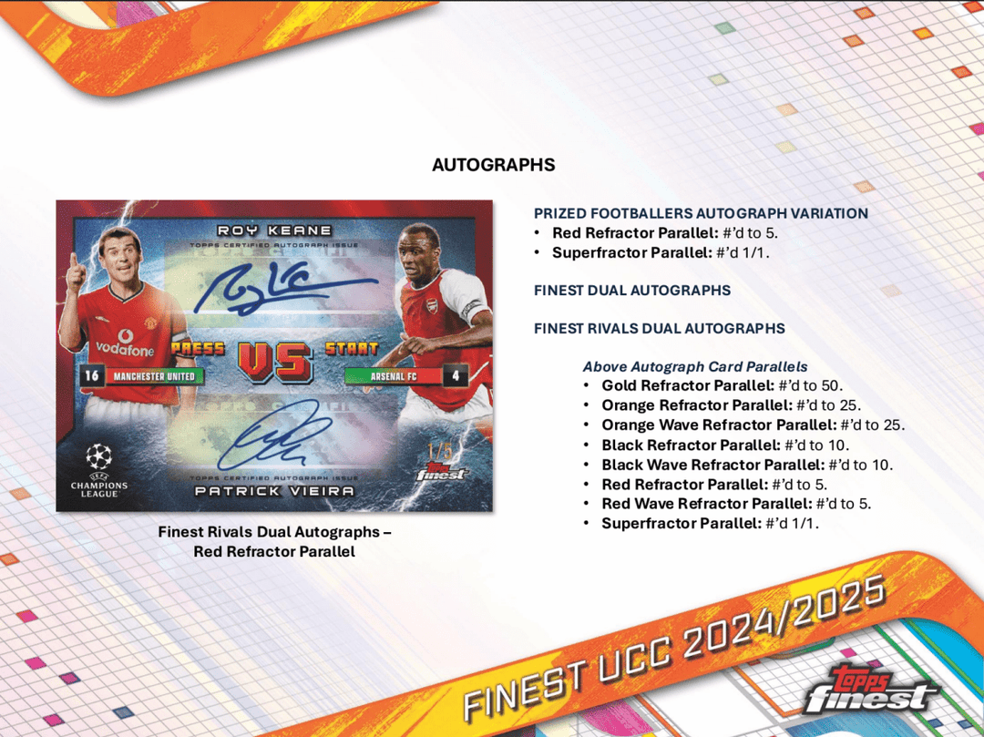 2024/25 Topps Finest UCC Soccer Hobby Box - underpaidcollectibles